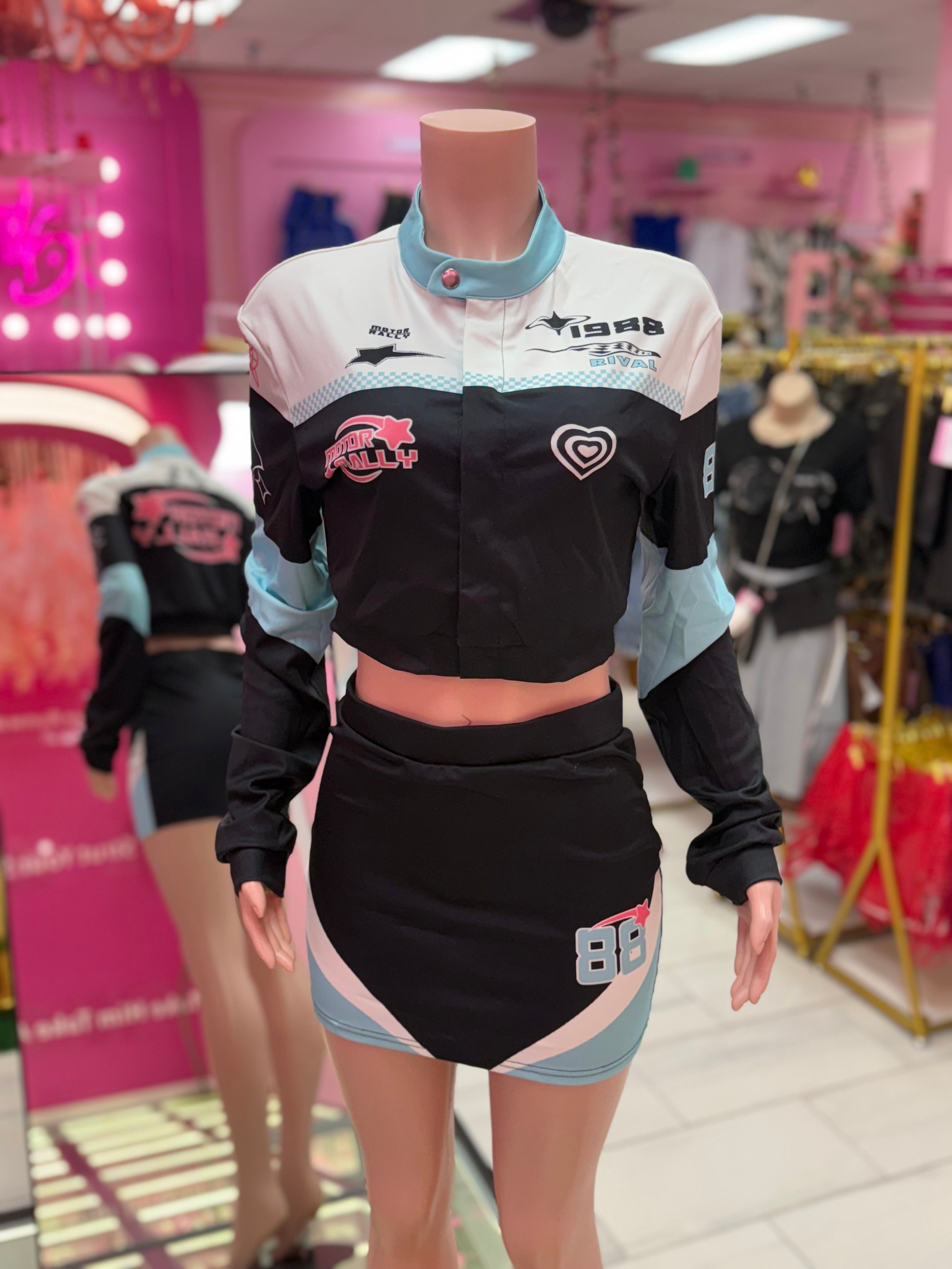 Motor Girl Skirt Set – Twofold Charm Boutique